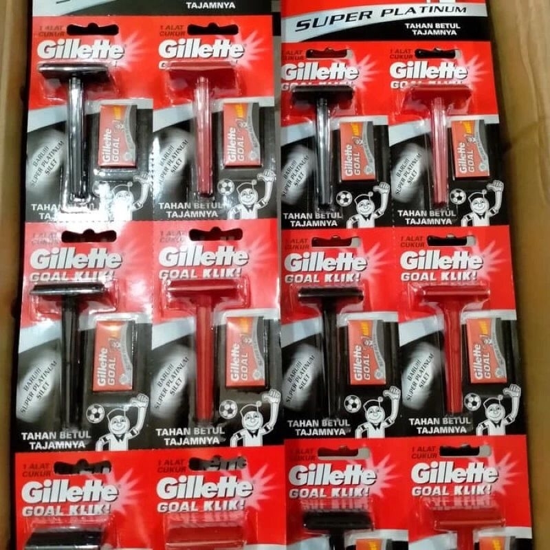 Jual alat cukur gillette goal klik / pisau cukur isi ulang per pcs ...