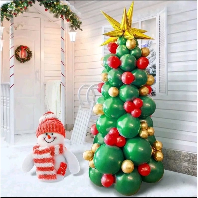 Jual PAKET BALON POHON NATAL STARBRUST GOLD | Shopee Indonesia