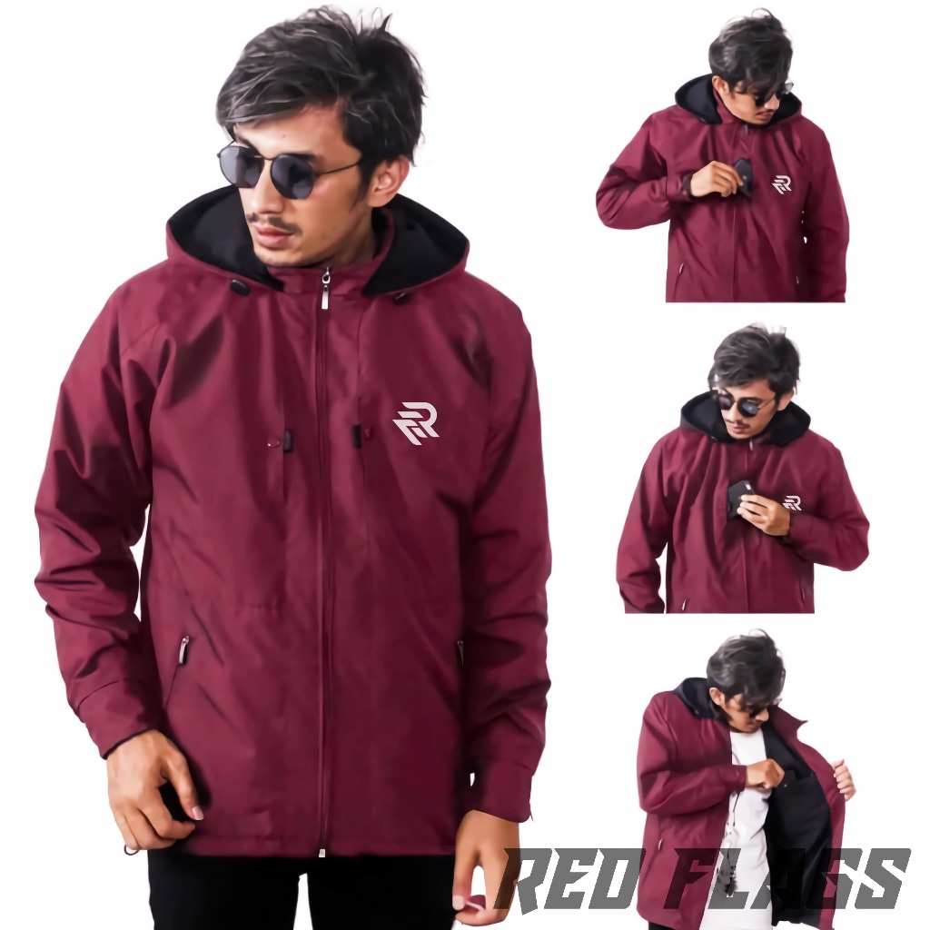 Jual JAKET PRIA - JAKET ADVENTURE RED FLAGS - JAKET MOTOR - JAKET ...