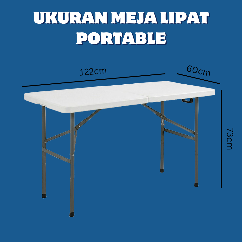 Jual Meja Lipat Jualan Portable/Meja Makan/Meja Komputer/Meja Lipat Serbaguna (1,2 Meter ...