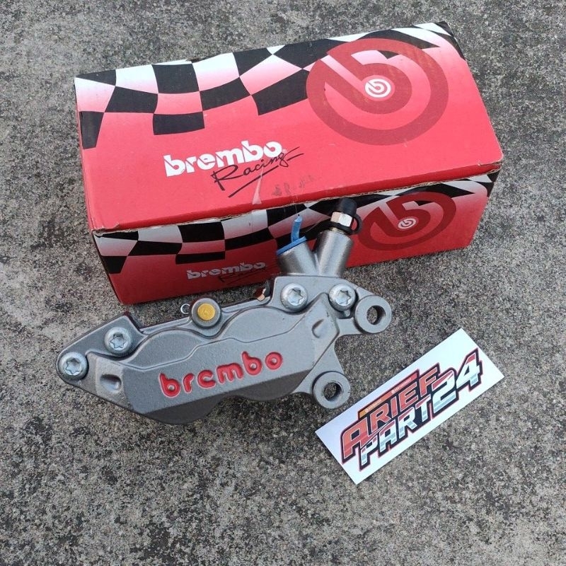 Jual kaliper Brembo axial 4p kaliper Brembo axial 4piston grey universal all motor | Shopee ...