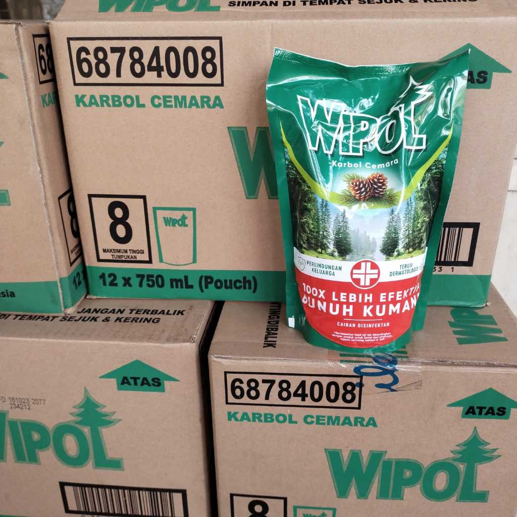 Jual wipol sabun karbol pembersih lantai cemara/wipol cemara 750ml ...