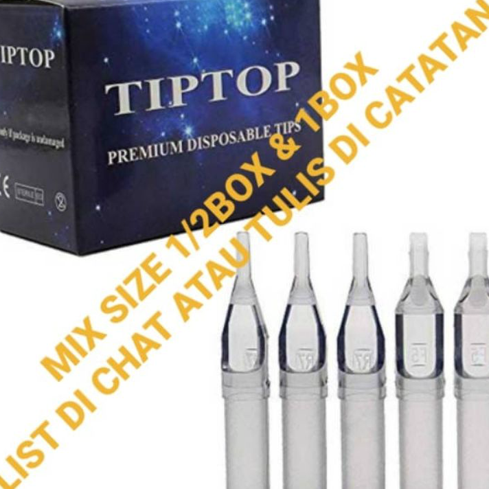 Jual Kirim Langsung Dispo Tip Tattoo Mix Size Mix Tipe 1/2box & 1box ( Tolong di list di catatan ...
