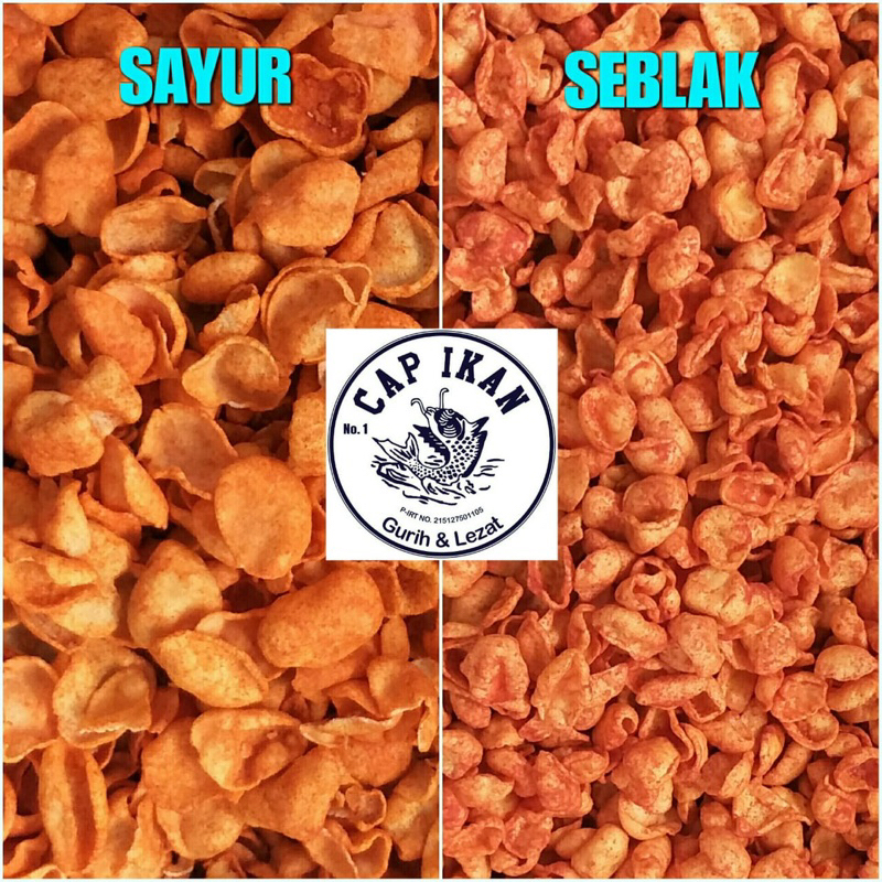 Jual Cap ikan 250gr all varian / keripik khas medan / snack cap ikan ...
