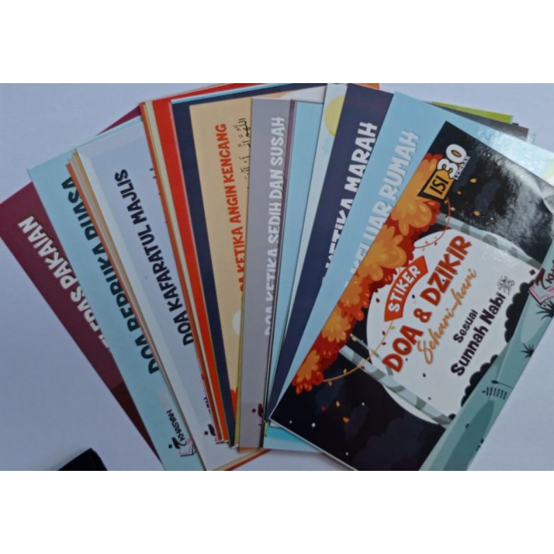 Jual Stiker Doa dan Dzikir Sehari-hariIsi 30 stiker | Shopee Indonesia