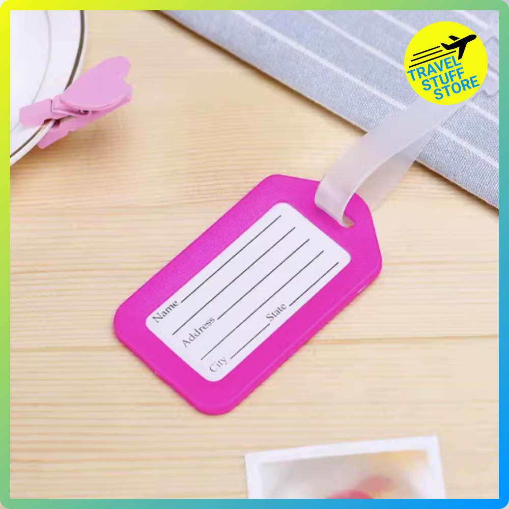 Jual Luggage tag termurah gantungan koper tas label nama name tag ...