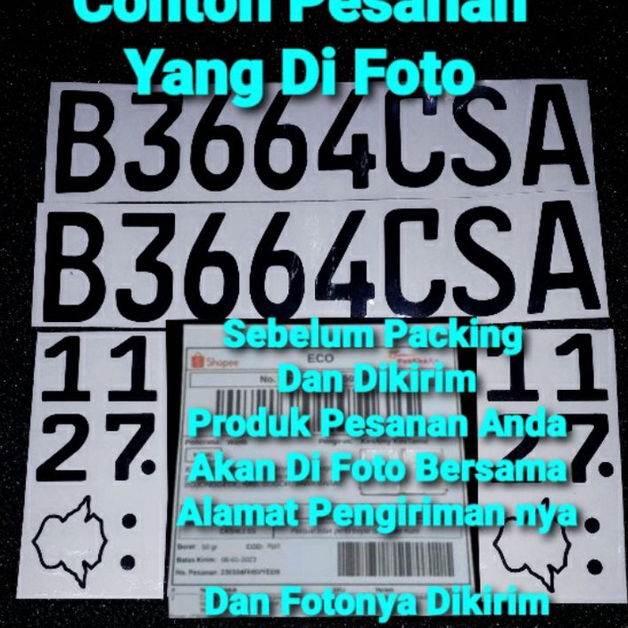 Jual Terkini Cutting Sticker Plat Nomer Motor Plat Nomer Mobil Terbaru ...