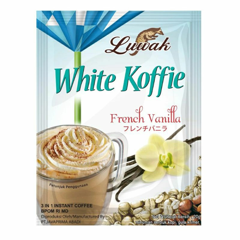 Jual Kopi Luwak White Koffie French Vanilla Renceng isi 10 Sachet ...