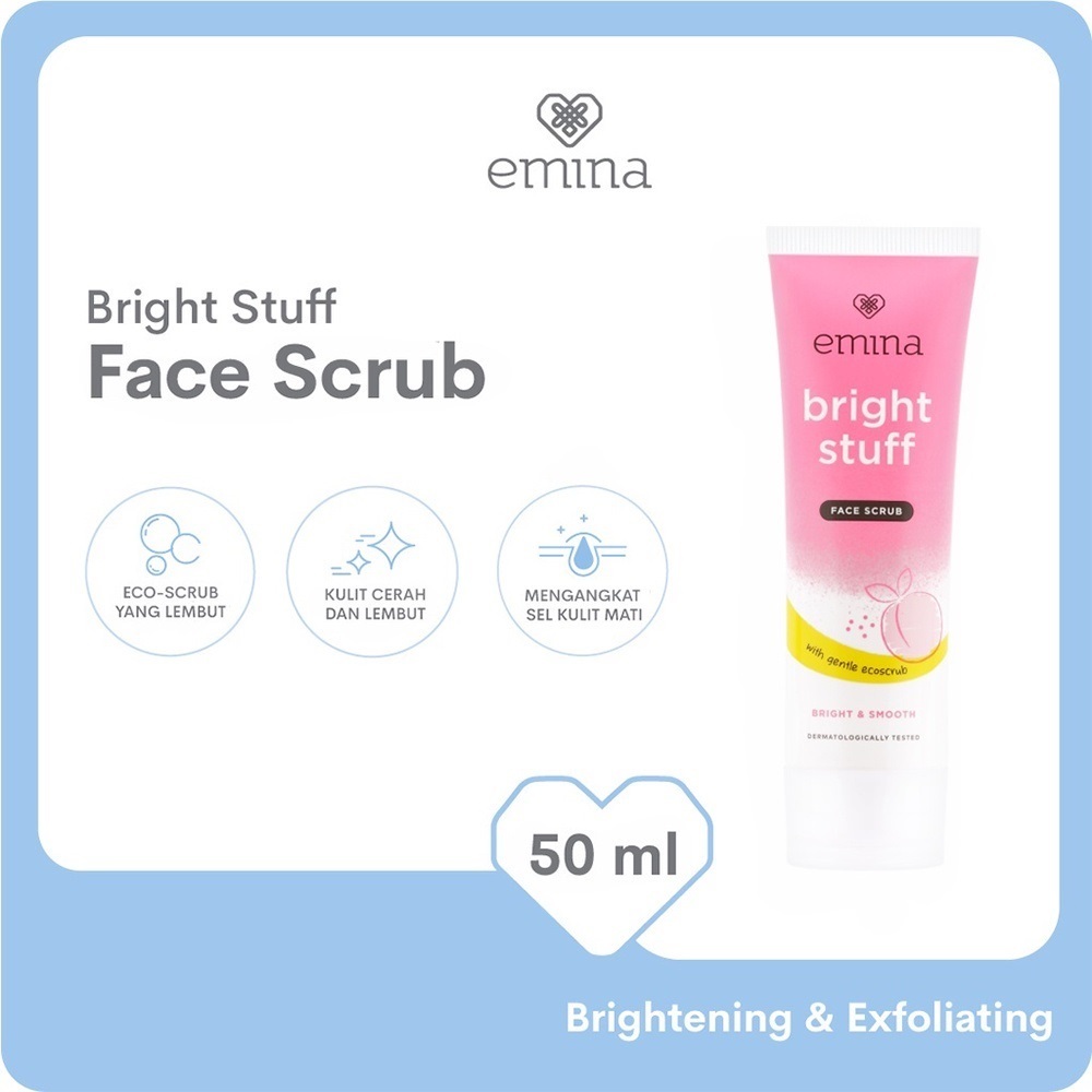 Jual EMINA Bright Stuff Series | Facial Wash | Face Scrub | Micellar ...