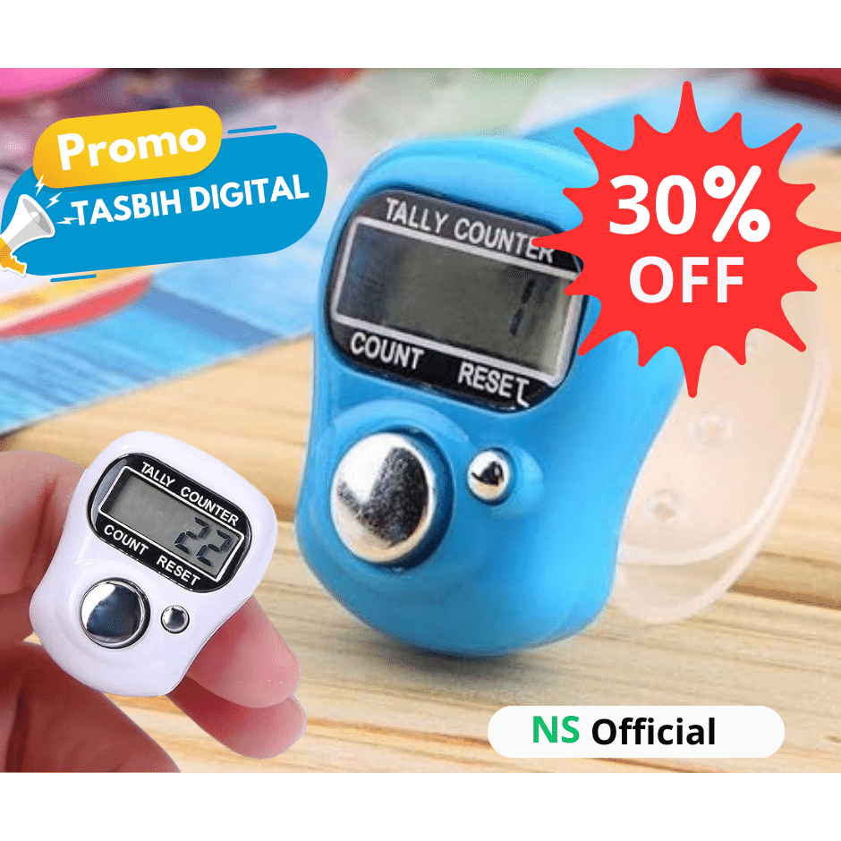 Jual TASBIH DIGITAL MINI Alat Hitung Elektronik Finger Tally Counter ...