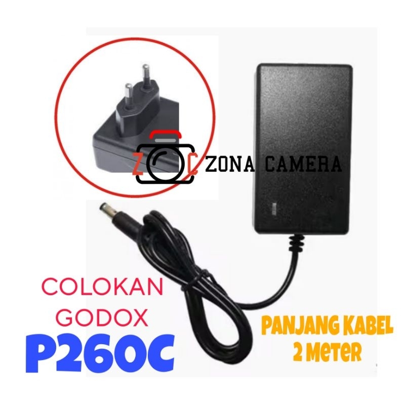 Jual AC DC Power Adaptor Godox P120c P260C P 120C Colokan Lampu LED ...