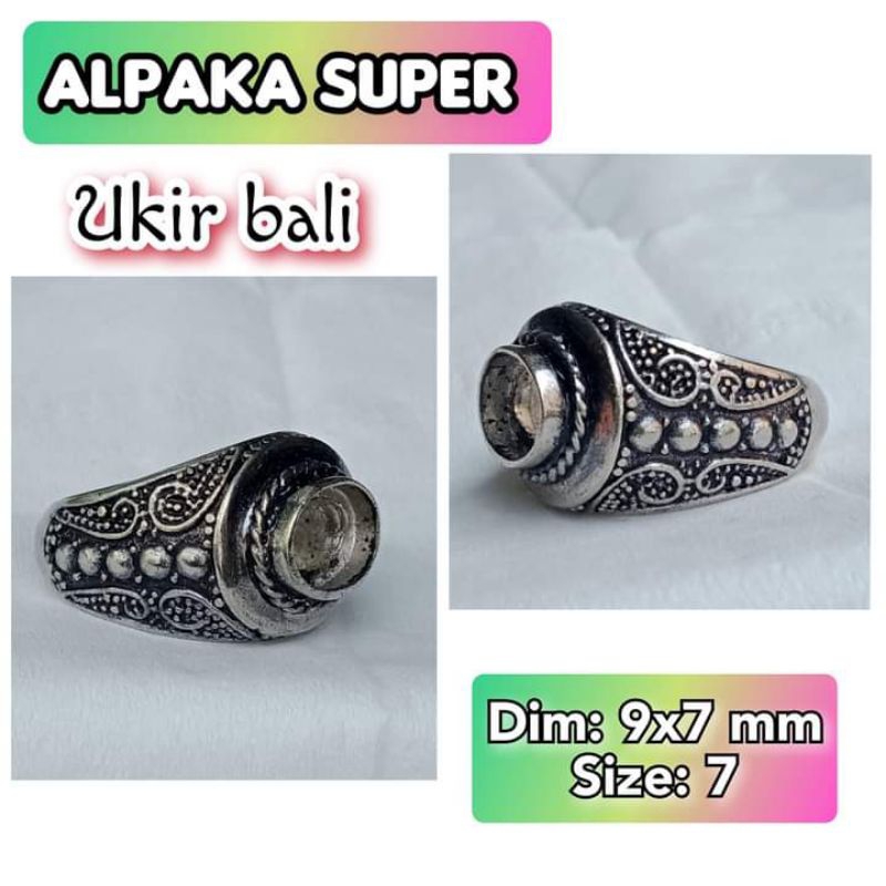 Jual emban Batu akik dan permata alpaka super tanam alpaka bakar.15 ...