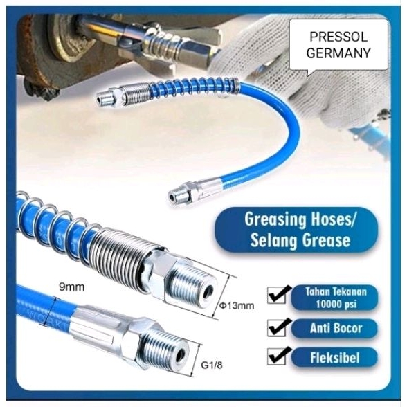 Jual Selang Hose Kepala Grease Coupler Pompa Gemuk Heavy Duty 1/8 1/8 ...