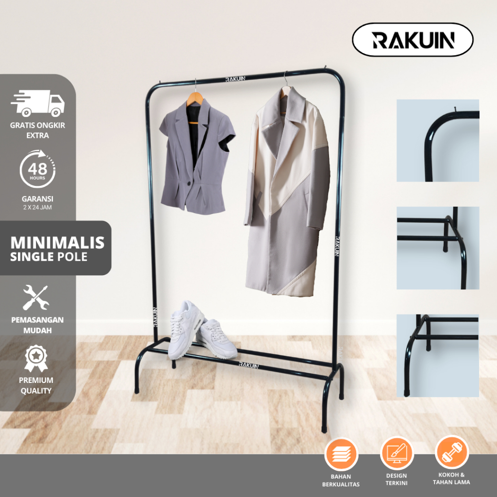 Jual GAWANG MINIMALIS SINGLE - GANTUNGAN BAJU BESI MINIMALIS/GAWANG ...