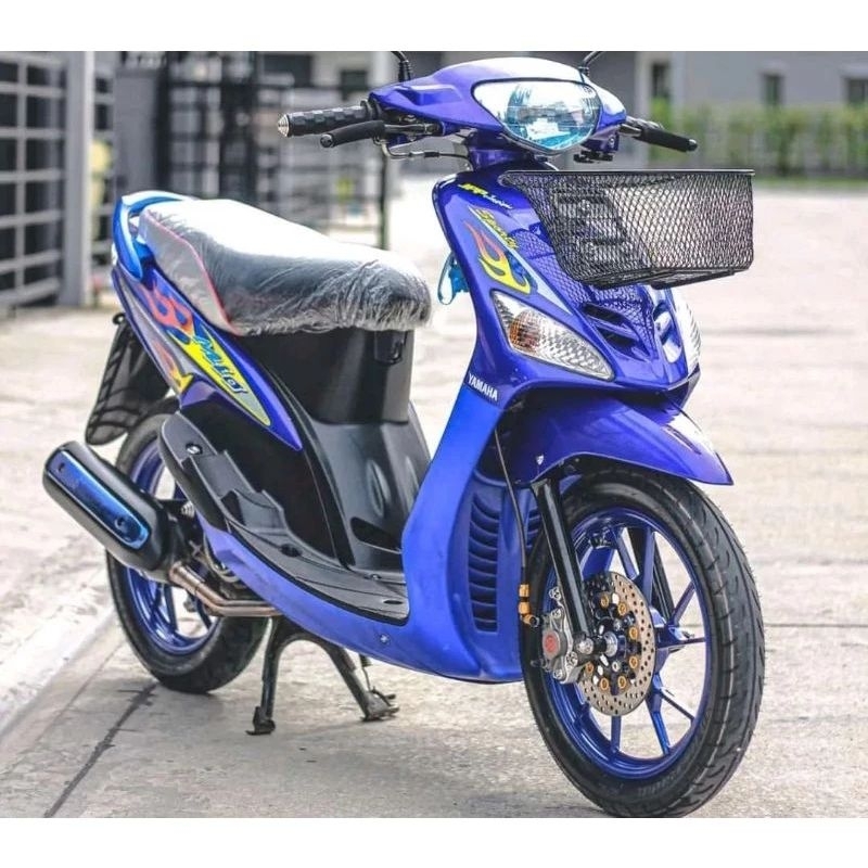 Jual Striping Lis sticker standar ORI yamaha mio sporty 2006 api biru ...