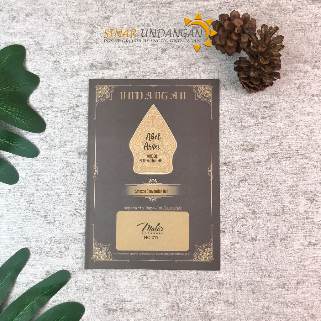 Jual Blangko Undangan Pernikahan Maliq 77 Termurah | Shopee Indonesia