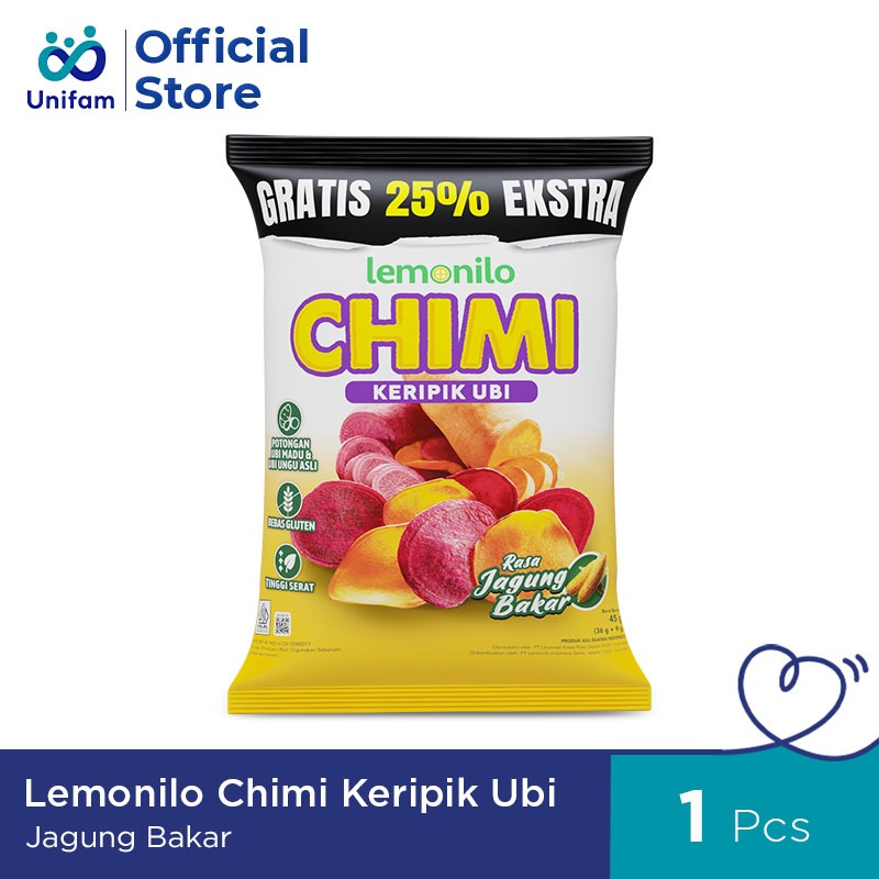 Jual Lemonilo Chimi Keripik Ubi Rasa Jagung Bakar 50 gr Lokal | Shopee ...