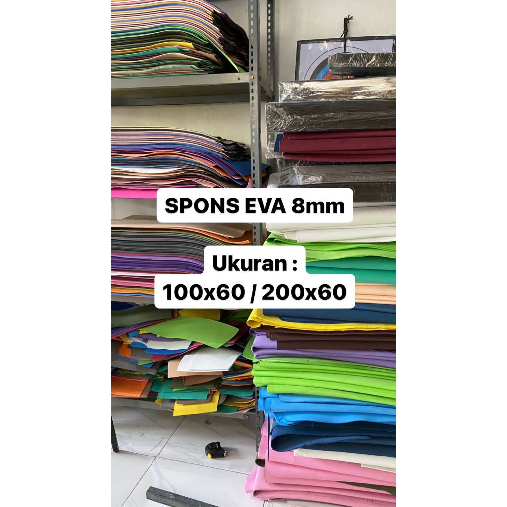 Jual spons eva EVA Foam / Spon Ati 8mm spons eva 8mm media kreasi ...