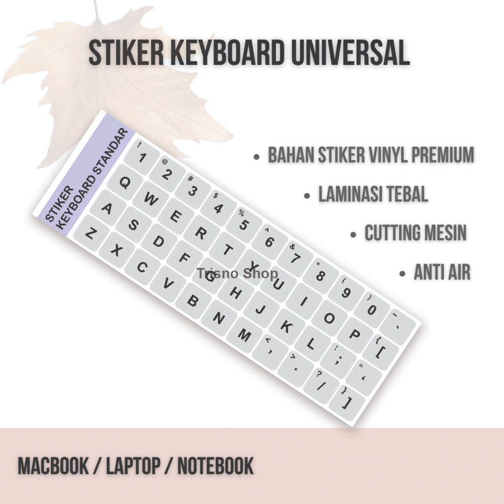 Jual STIKER KEYBOARD ENGLISH ANTI AIR HANGEUL [ BAHAN PREMIUM ...