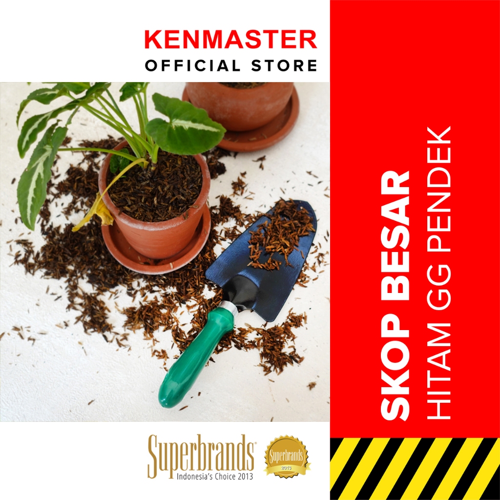 Jual Kenmaster Skop Besar Gagang Pendek (Hitam) - Skop Serbaguna ...