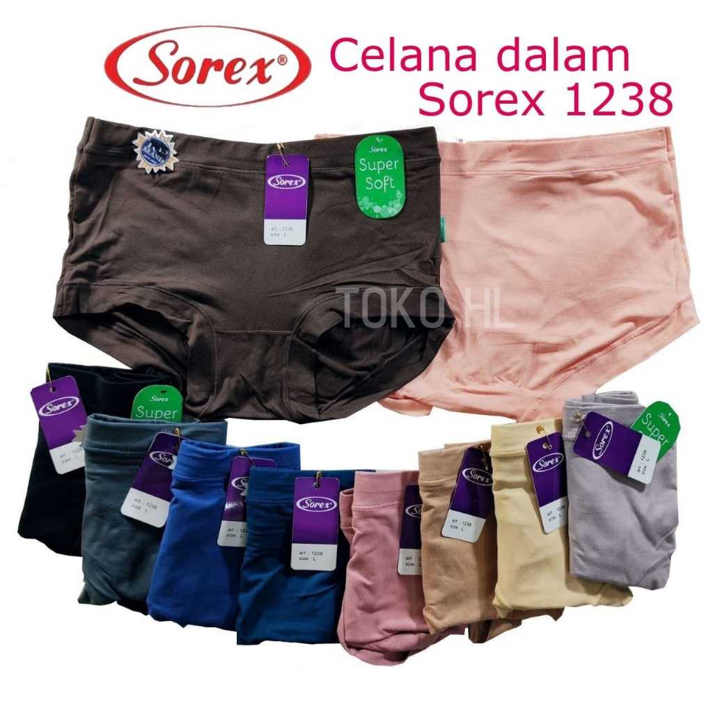 Jual Isi 3 PCS, 6 PCS, 12 PCS CD Sorex 1238 Basic Celana Dalam Wanita Super Soft | Shopee Indonesia