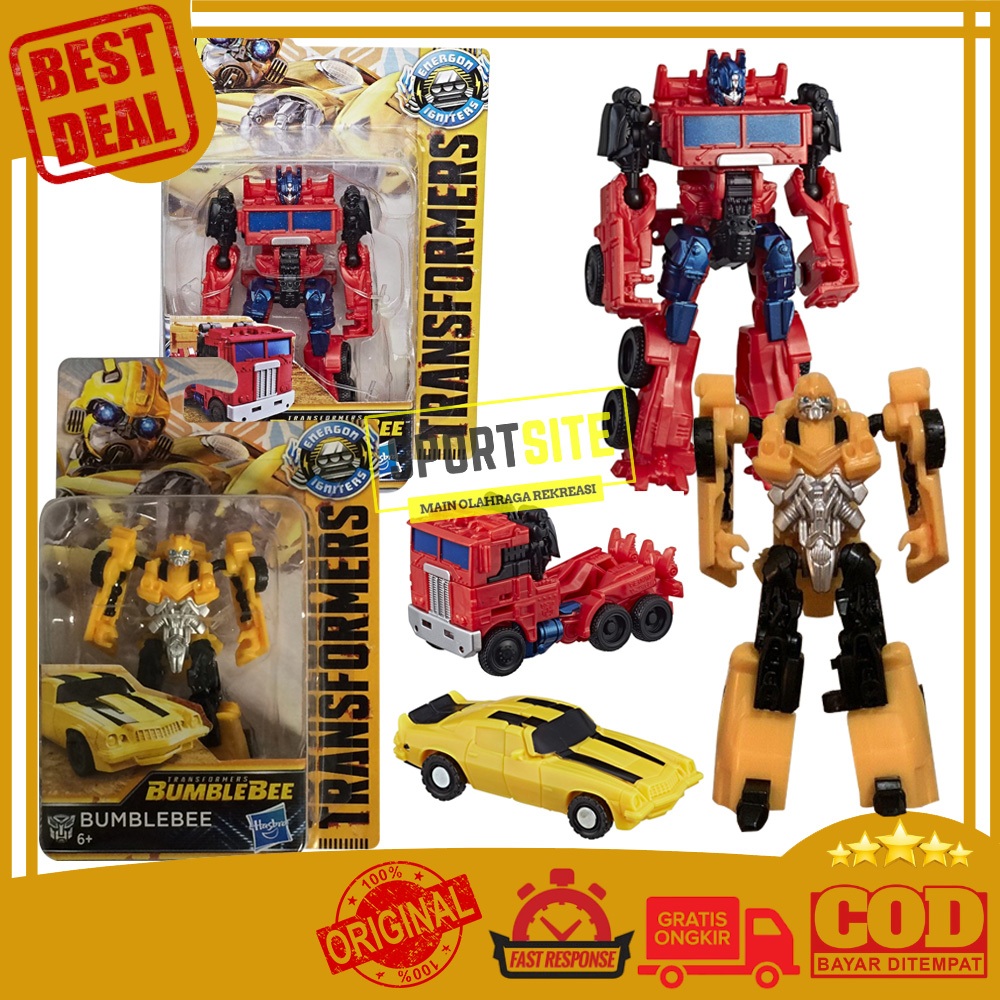 Jual Transformers Bumblebee Optimus Prime Energon Igniters Mainan Anak Figure Mobil Robot ...