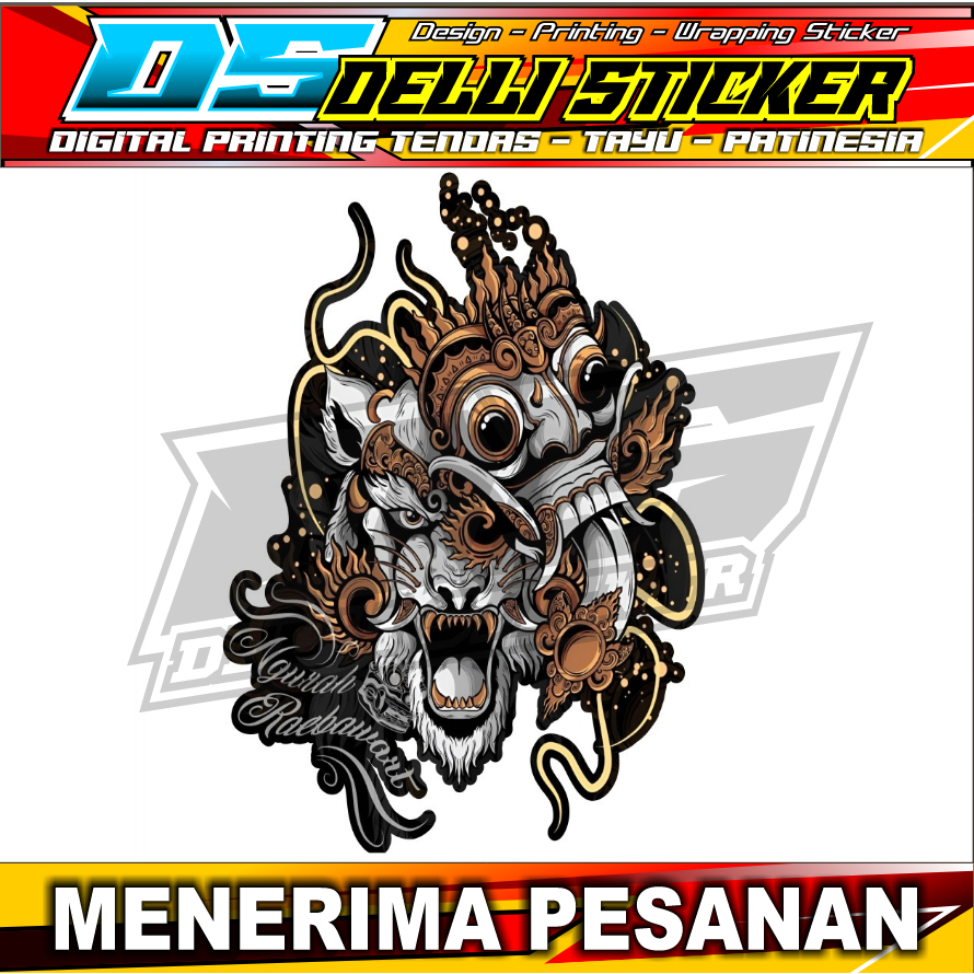 Jual Stiker Printing Variasi Motor Gambar Leak Bali Ukuran 12x17cm ...
