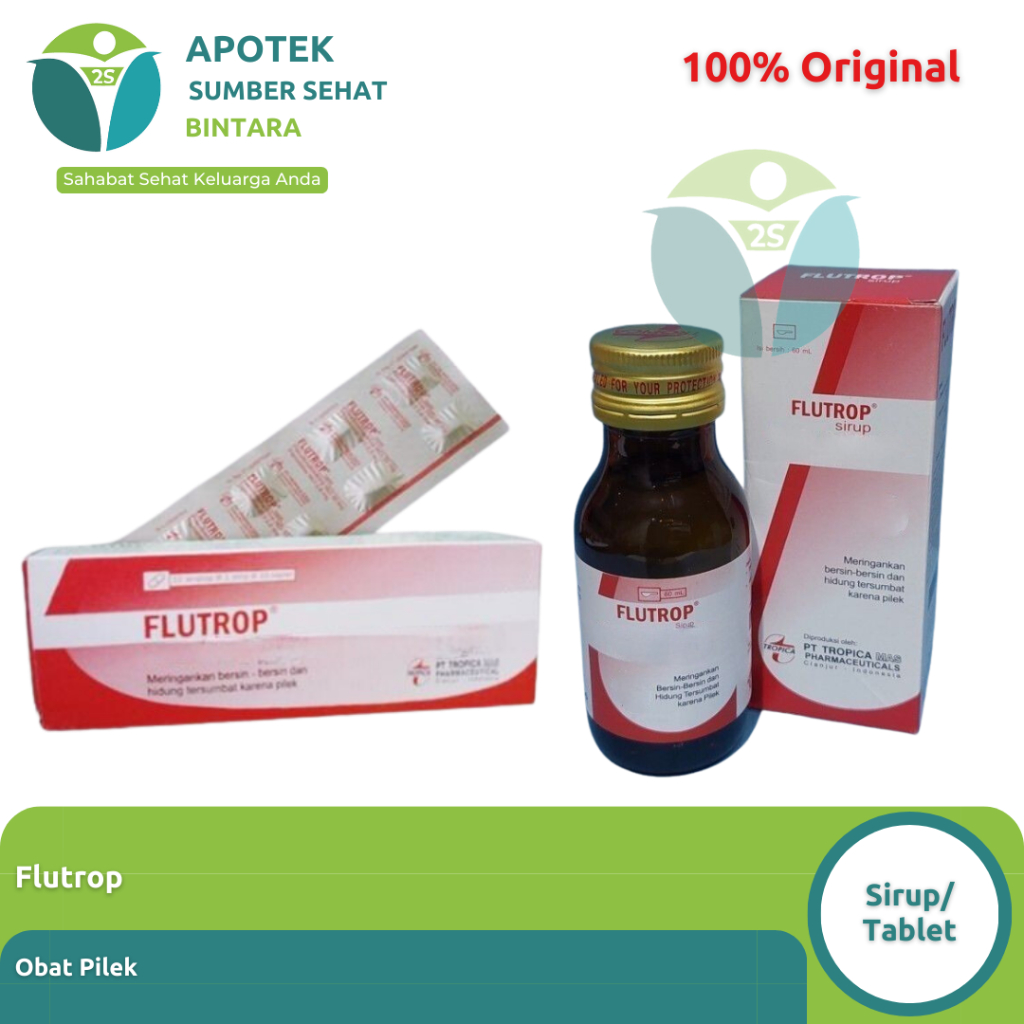 Jual Flutrop Obat Pilek Sirup/Tablet | Shopee Indonesia