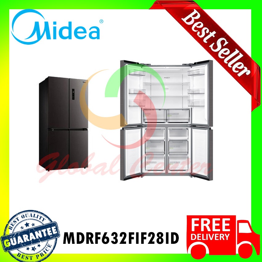 Jual MIDEA KULKAS MULTI DOOR MDRF632FIF28ID - GARANSI RESMI | Shopee ...