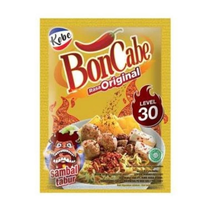 Jual KOBE BON CABE LEVEL 30 SAMBAL TABUR RASA ORIGINAL SACHET ( 4,5 ...