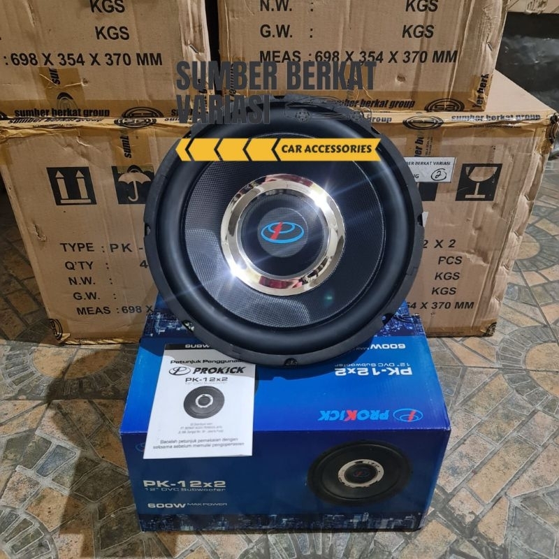 Jual Subwoofer Prokick PK12 X2 Double Coil 12 inch Audio Mobil | Shopee ...