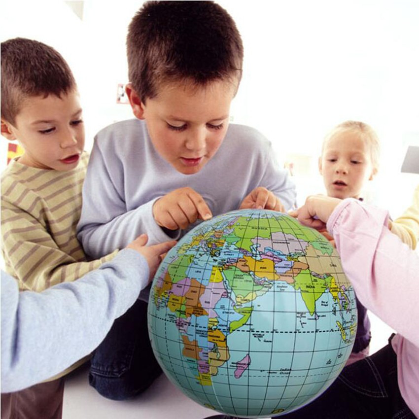 Jual SGS Inflatable Globe World Earth Ocean Map Ball Educational ...