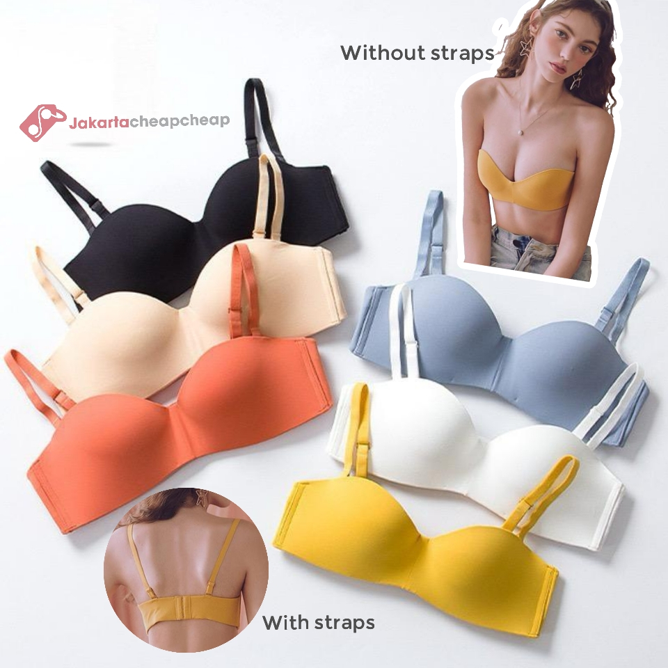 Jual JC123 Bra Brallete Push Up Tanpa Kawat Warna Polos Untuk Wanita BH | Shopee Indonesia
