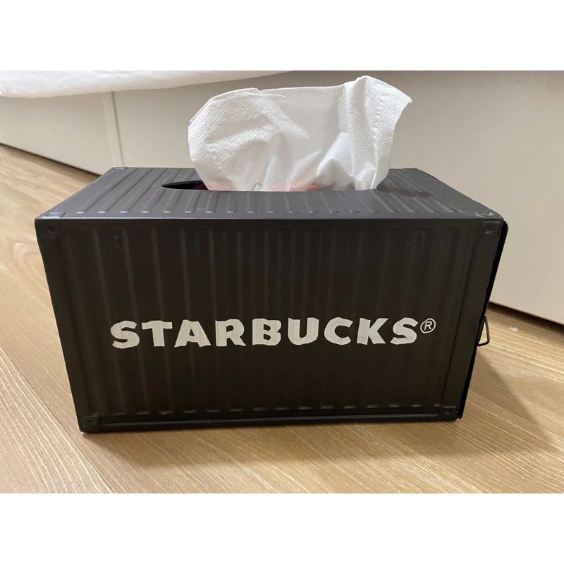 Jual TEMPAT TISU STARBUCKS BLACK IRON CONTAINER BOX MULTIFUNGSI TAIWAN ...