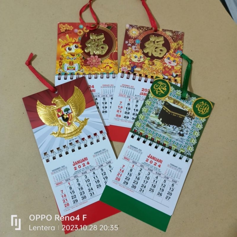 Jual kalender bulanan mini 2024 | Shopee Indonesia