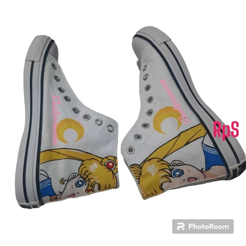Jual Sepatu Custom Anime Sailormoon Usagi 01 | Shopee Indonesia