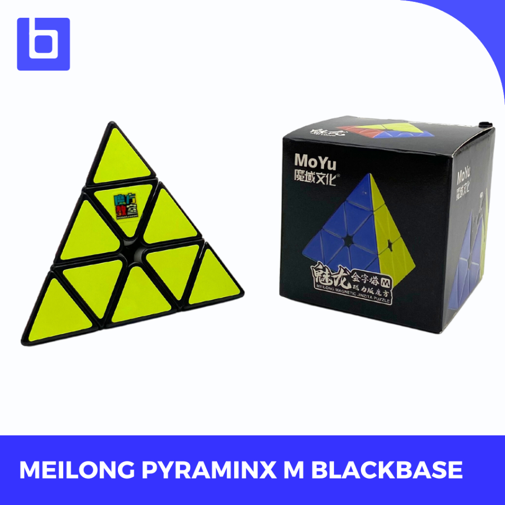 Jual Cube Pyraminx Moyu Meilong Pyraminx M Magnetic Pyraminx BLACK ...
