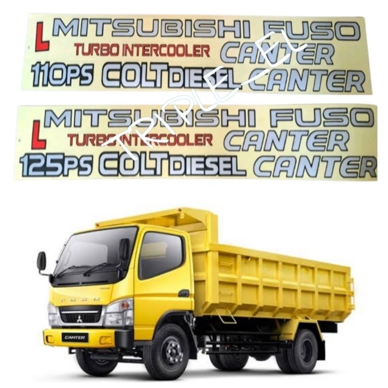 Jual SET STICKER STIKER MITSUBISHI FUSO COLT DIESEL CANTER HD125PS ...