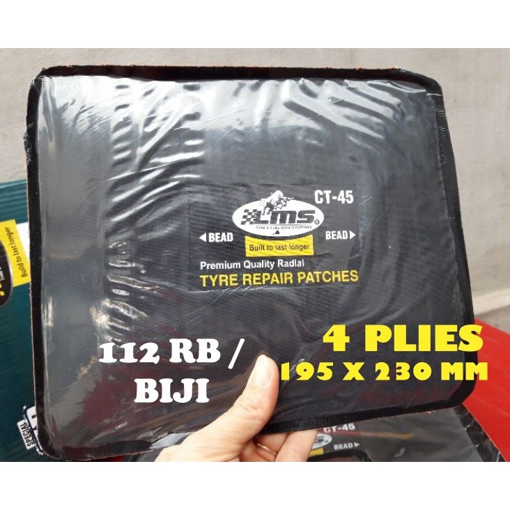 Jual tambal tiptop 1 BIJI CT 45 LMS the bestpatch tire repair karet ...