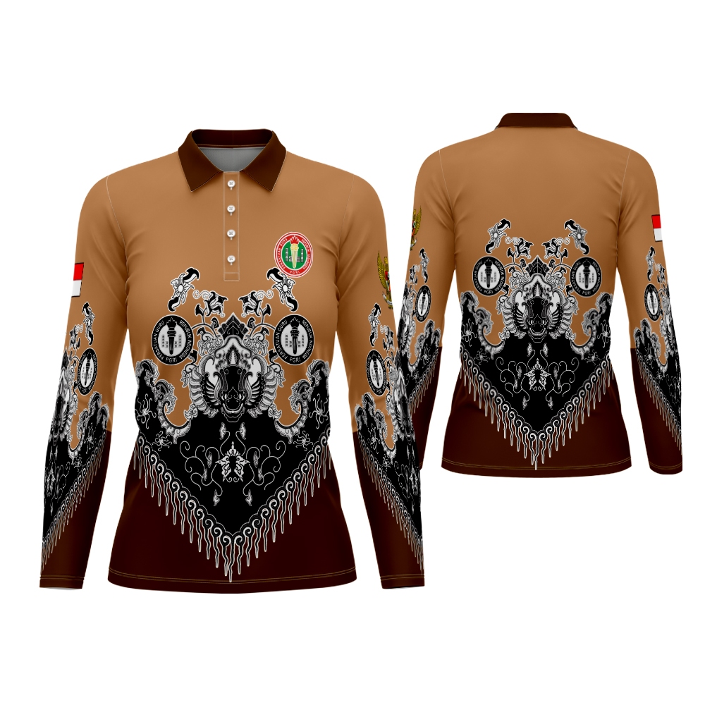 Jual Baju PGRI Wanita pramuka || Baju Jersey Batik Guru || Baju Kaos ...