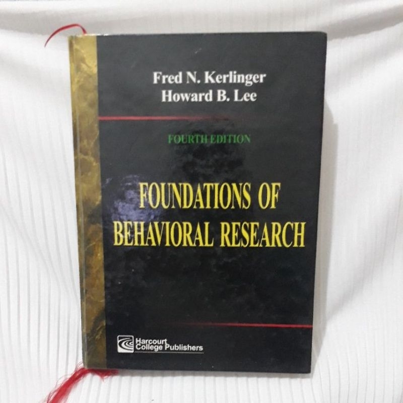 Jual FOUNDATIONS OF BEHAVIORAL RESEARCH FOURTH EDITION (ORIGINAL) | Shopee Indonesia