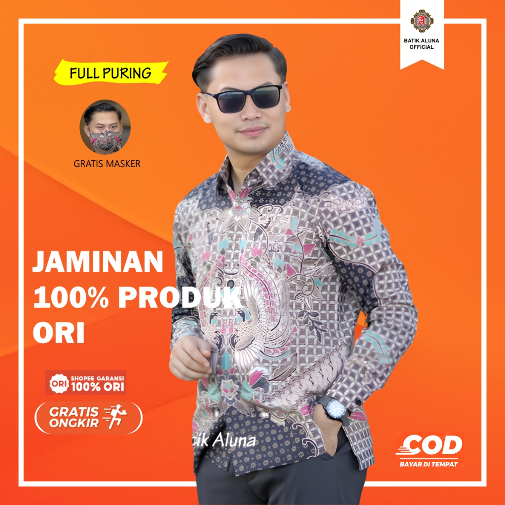 Jual Baju Batik Pria Lengan Panjang Batik Solo Pria Modern Batik ...