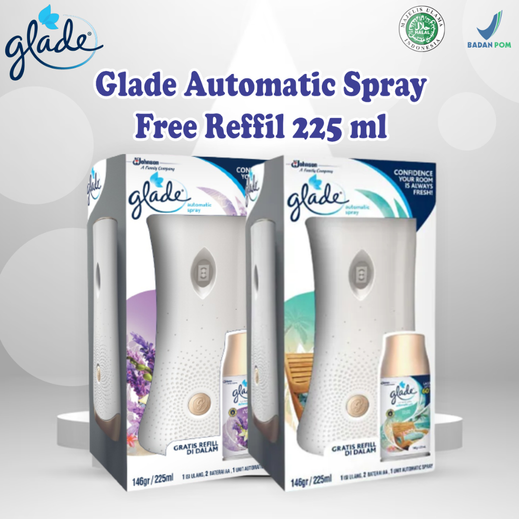 Jual Glade Pengharum Ruangan Automatic Spray Device FREE Reffil 225ml | Shopee Indonesia
