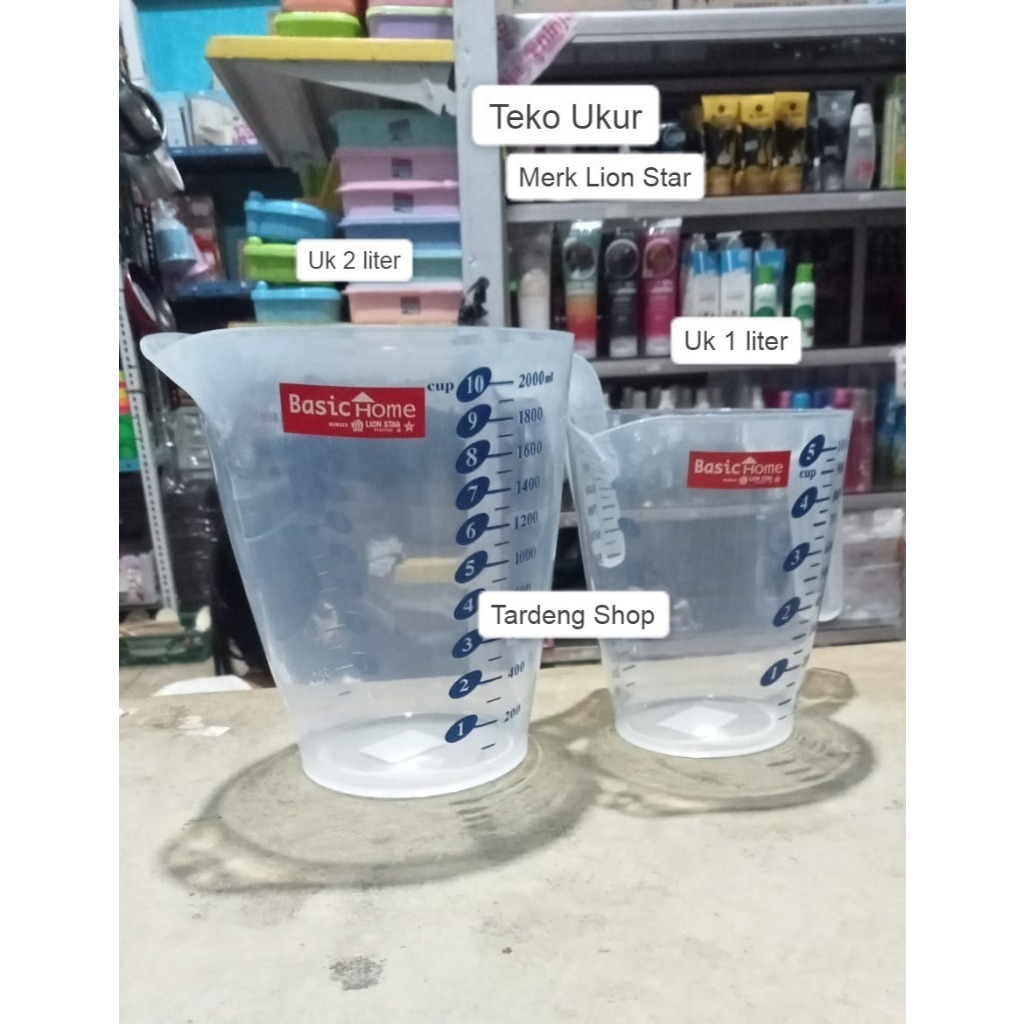 Jual Gelas Ukur Lion Star / 2000ml / 1000ml / Teko Ukur Plastik Tebal | Shopee Indonesia