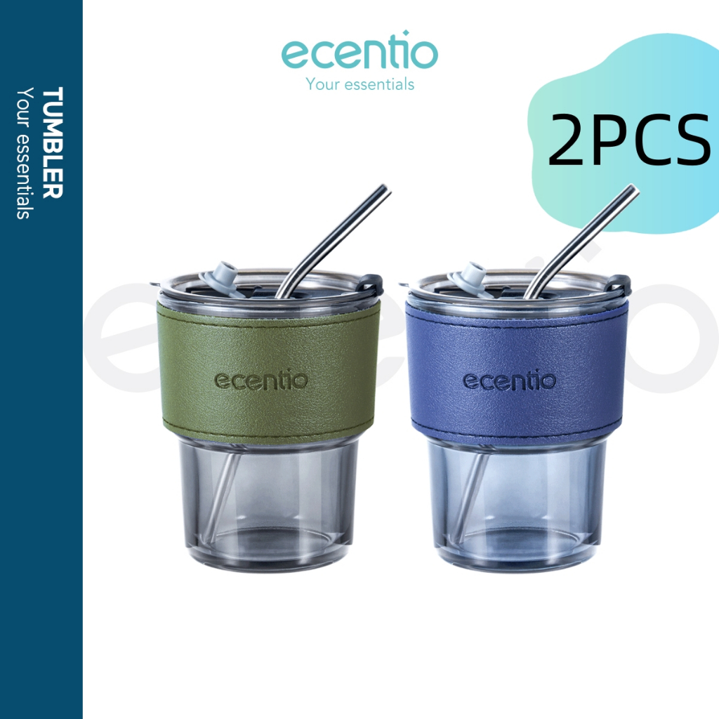Jual 【bundle 2PCS】ecentio tumblr gelas 400ml kopi cangkir free ...