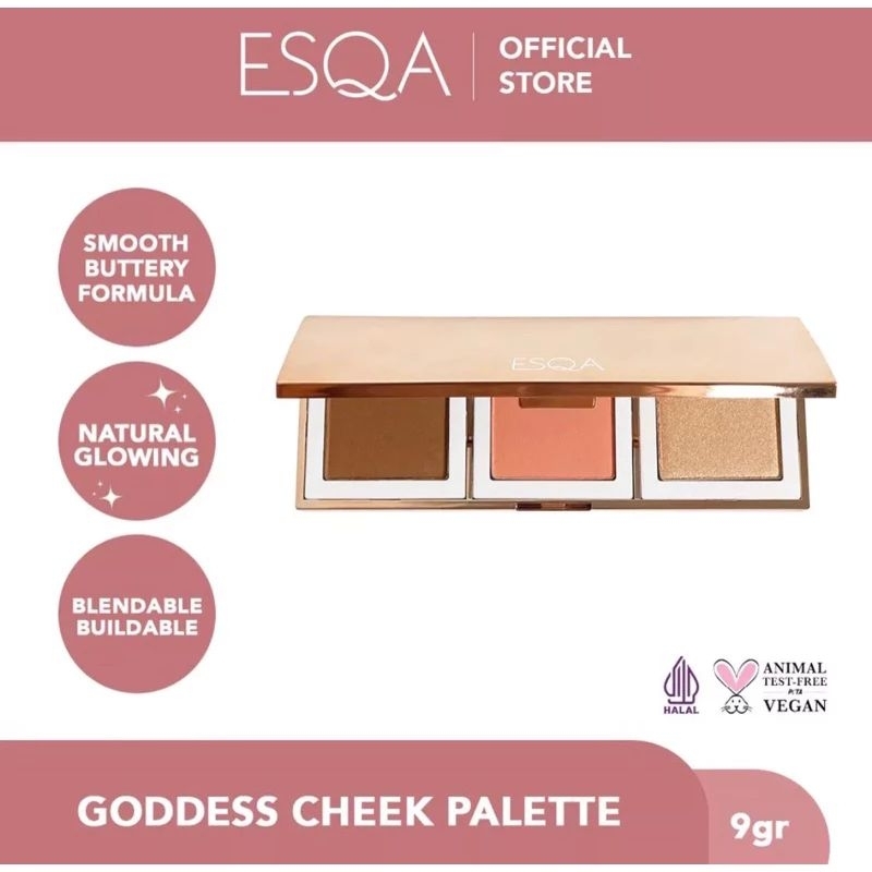 Jual ESQA TRIO GOODNES CHEEK PALETTE| 2 Shades | Shopee Indonesia