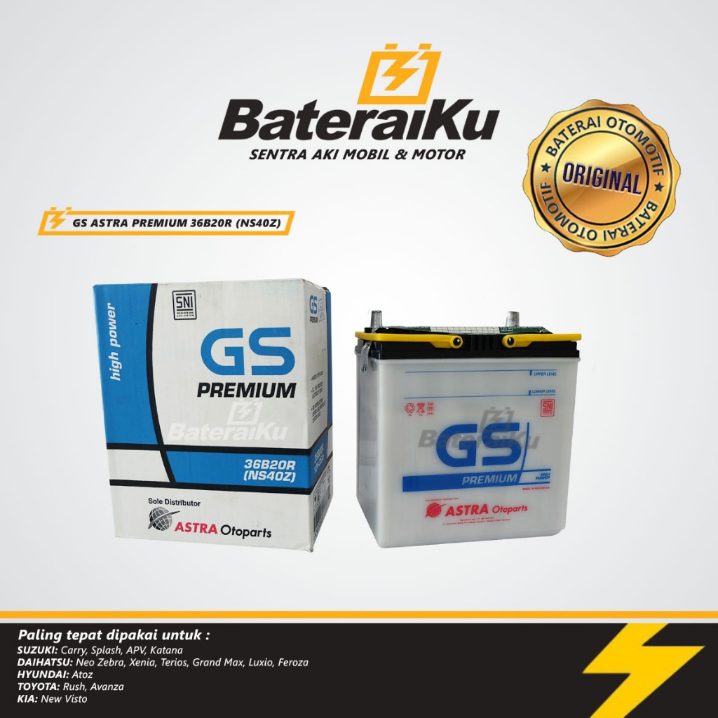 Jual Aki Gs Astra Premium NS40Z Aki Basah Aki Mobil Avanza, Xenia, Rush, Terios, Carry, Veloz ...