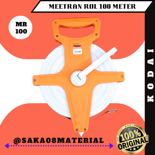Jual JUAL METERAN ROL 100 METER MR-100 KODAI ORIGINAL TERBARU / METERAN ...