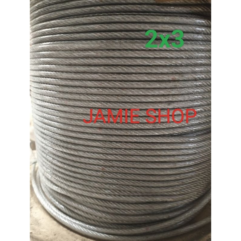 Jual SELING PVC 2X3 / KAWAT SELING BAJA LAPIS PLASTIK PVC 2X3 | Shopee Indonesia