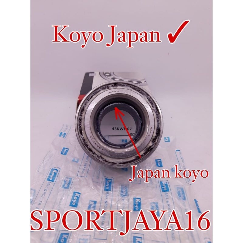 Jual BEARING LAHER RODA DEPAN INOVA INNOVA HILUX SINGLE CABIN 43KWD07 ...